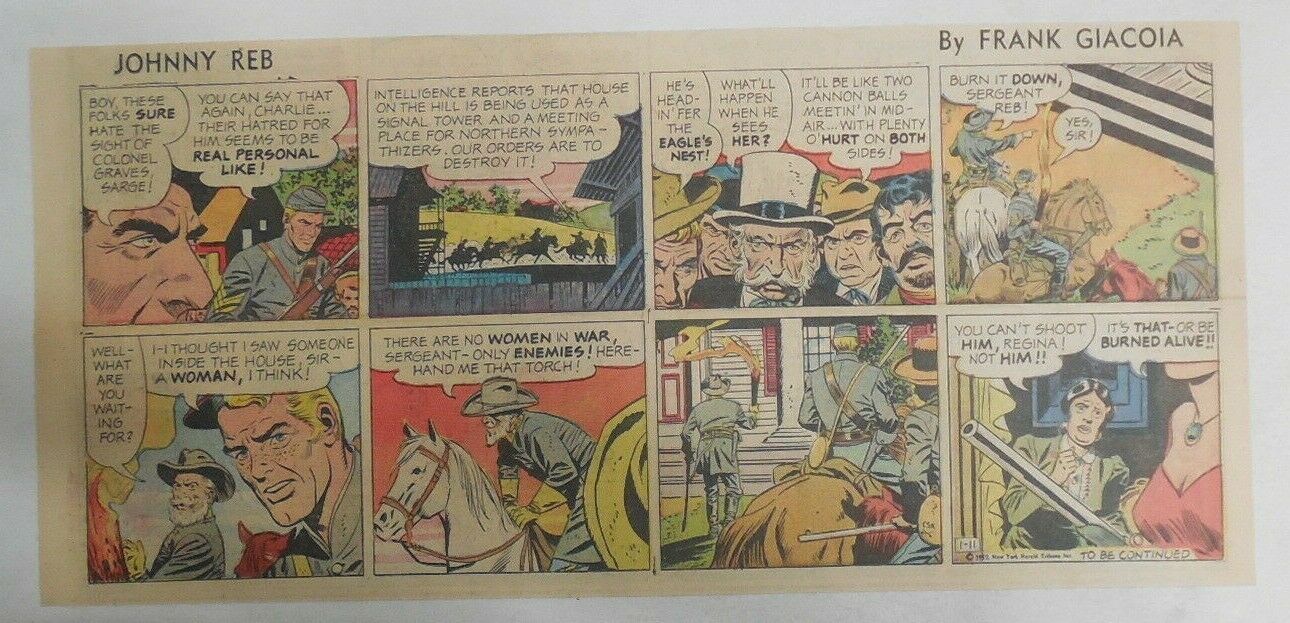 Johnny Reb Sunday by Frank Giacoia & Jack Kirby from 1/11/1959 Third ...