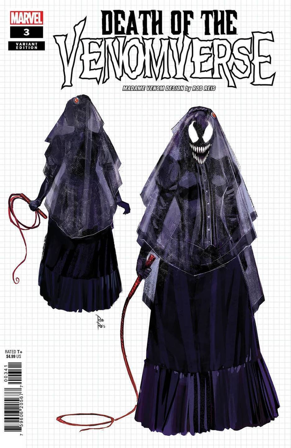 Death of Venomverse #3 (OF 5) ROD Reis Design VAR Marvel Comics NI ...
