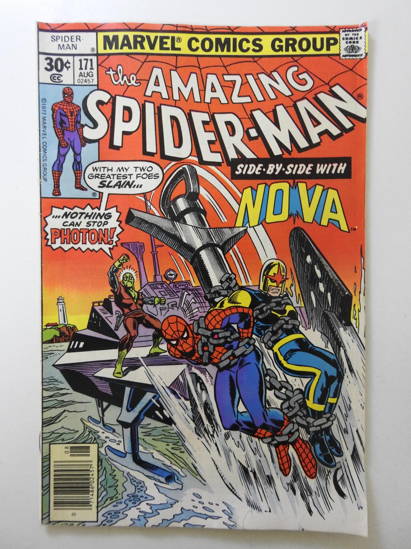The Amazing Spider-man #172 W/ Nova The Human Rocket! Solid VG ...
