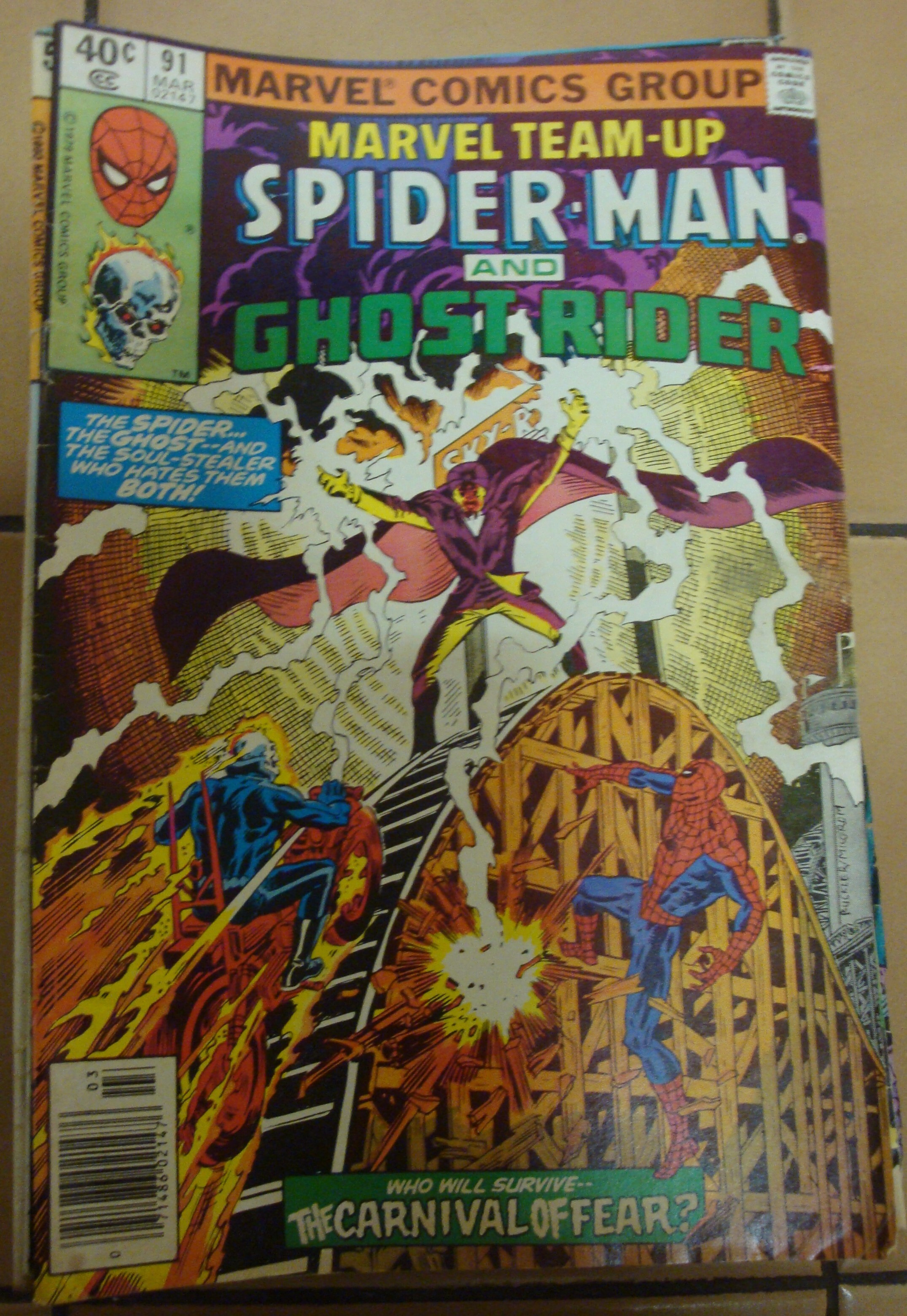 Marvel Team-Up #91 Spider-Man & Ghost Rider [Johnny Blaze] Pat ...