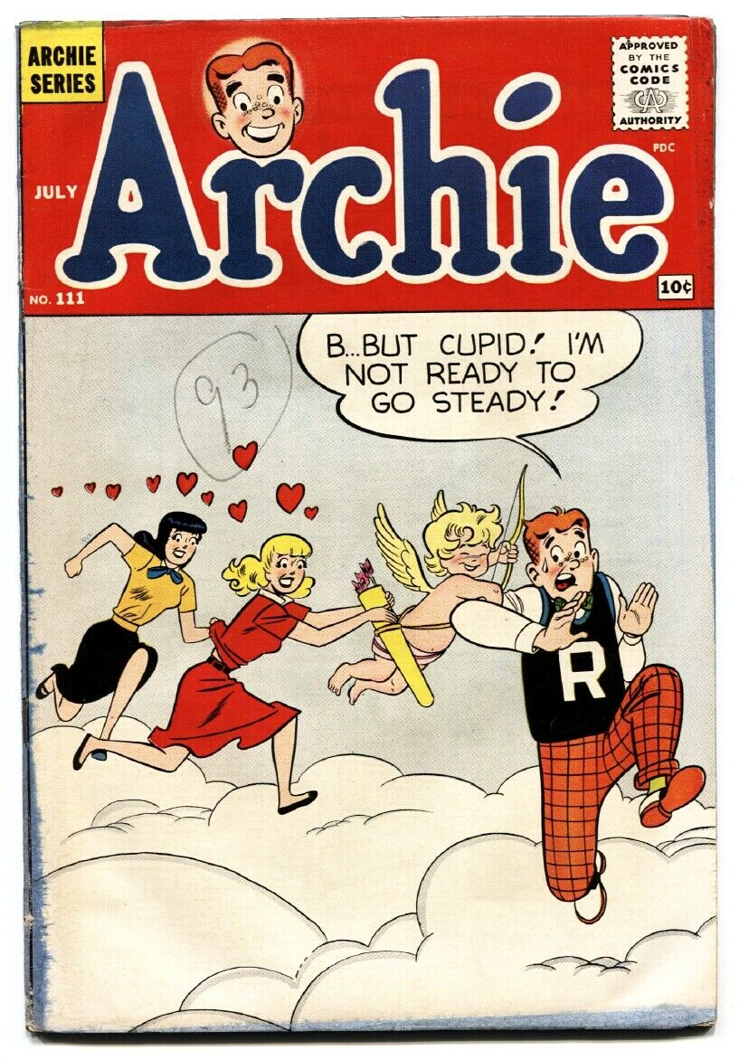 Archie Comics #111 1960- Betty & Veronica-Cupid Cover | Comic Books ...