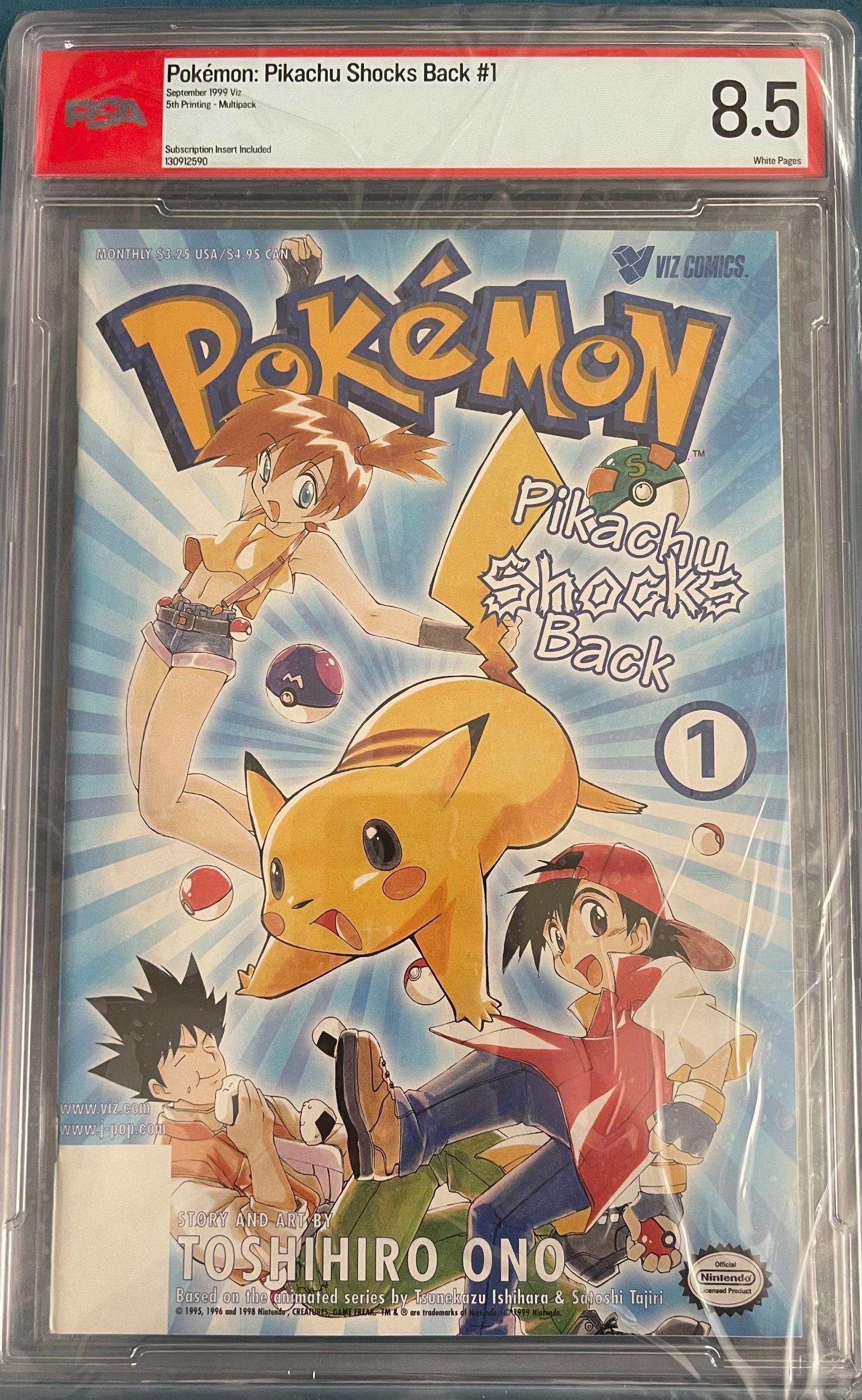 Pokemon: Pikachu Shocks Back #1 (1999), PSA Graded 8.5 | Comic Books ...