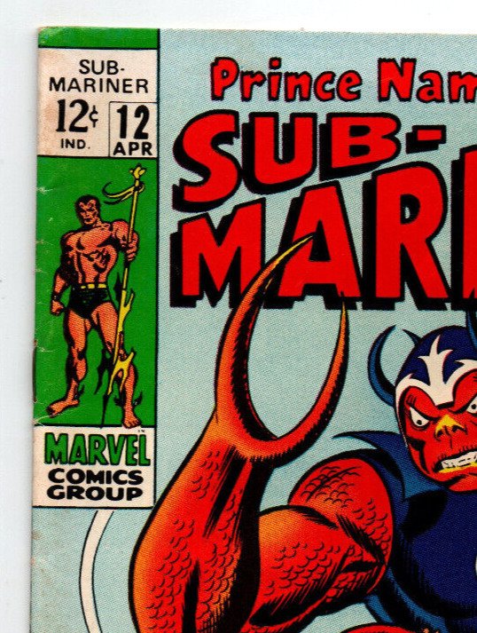 Sub-Mariner #12 - Death of Lady Dorma - KEY - Namor - 1969 - FN | Comic ...