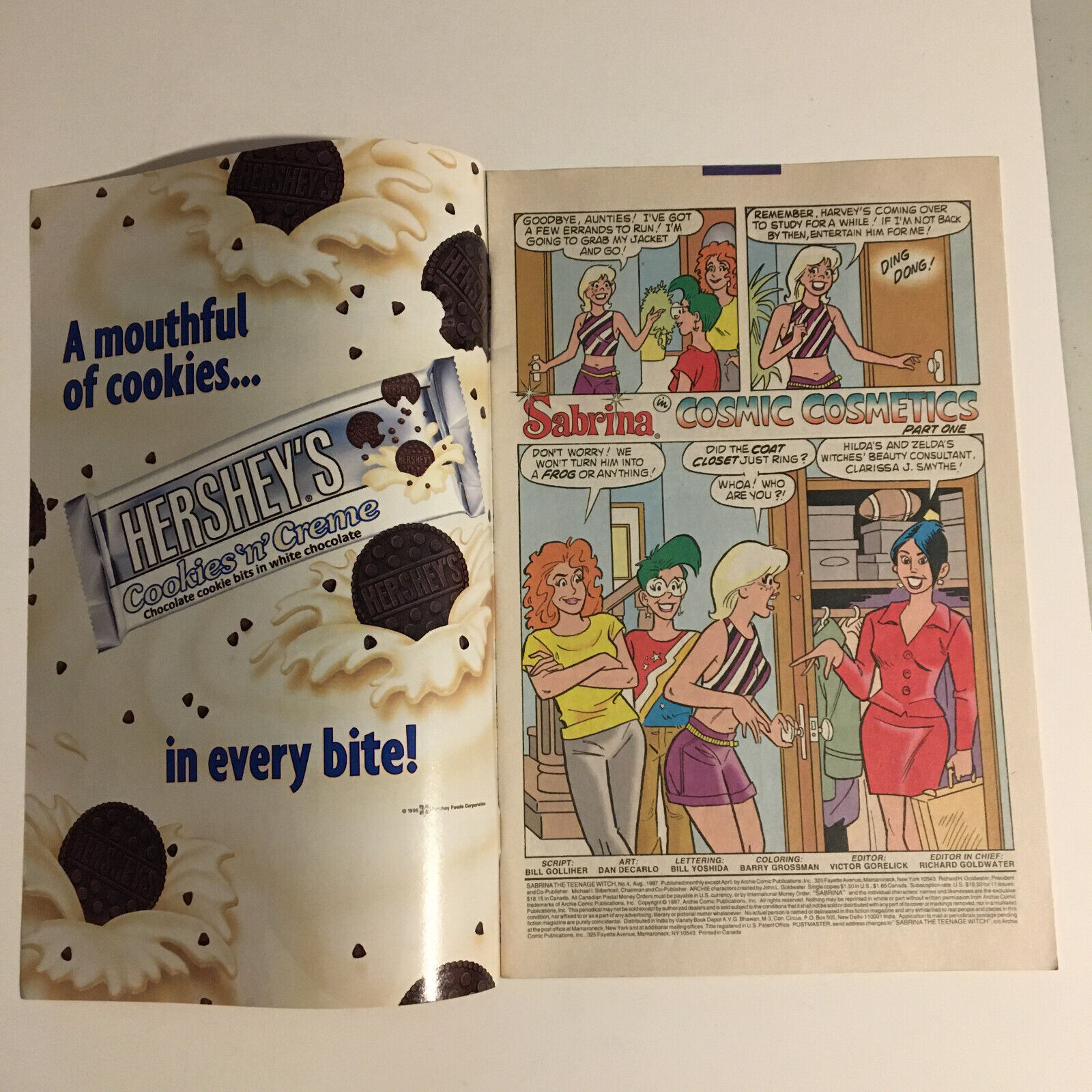 Sabrina The Teenage Witch #4 Melissa Joan Hart Photo Cover 1997 Archie ...