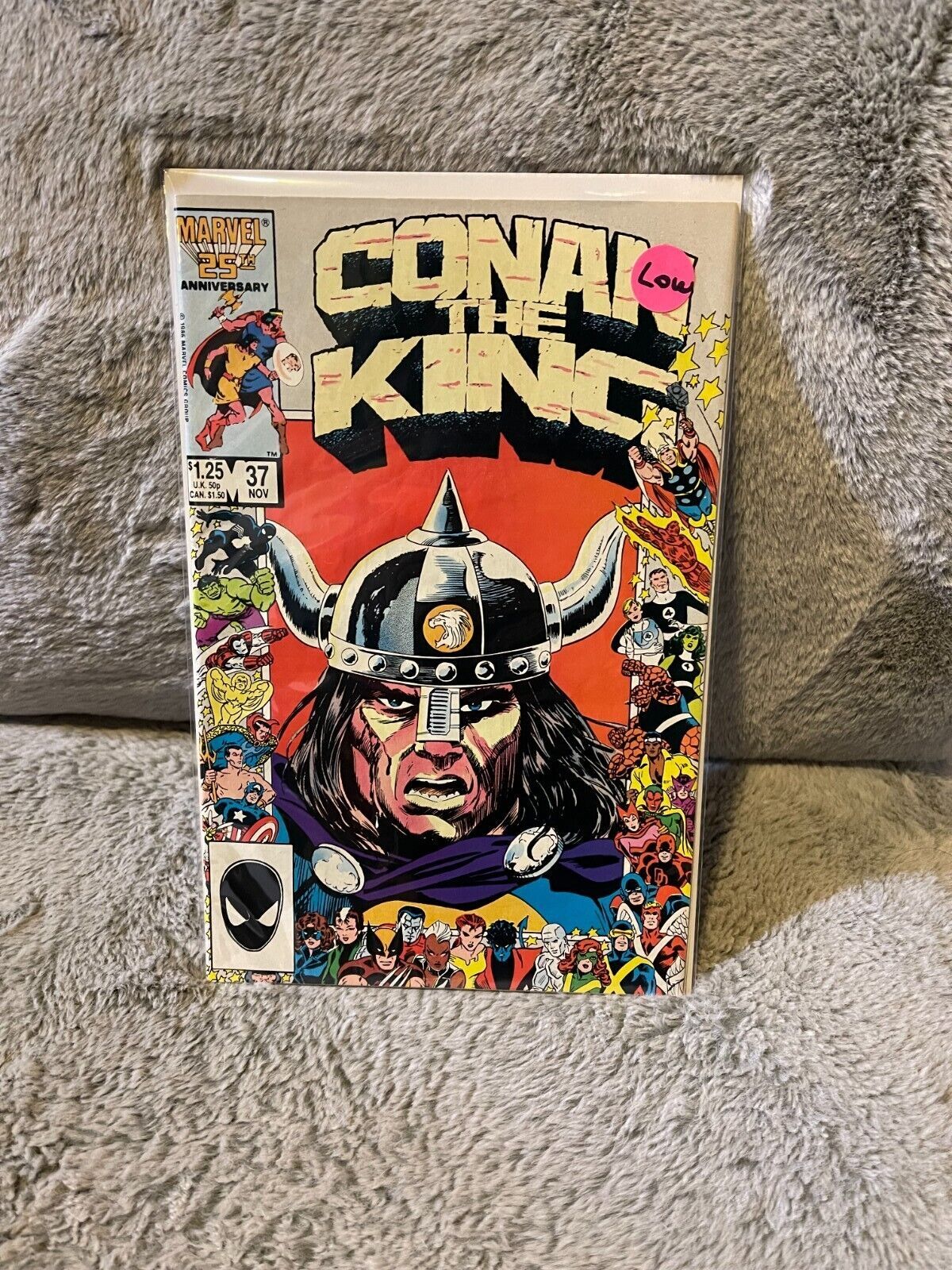 Conan The King 37 Marvel 25th Anniversary issue Marvel Heroes on cover ...