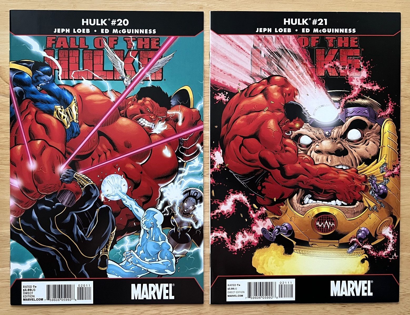 Hulk 20 + 21 Fall of the Hulks RED Hulk (2010) B7 | Comic Books ...