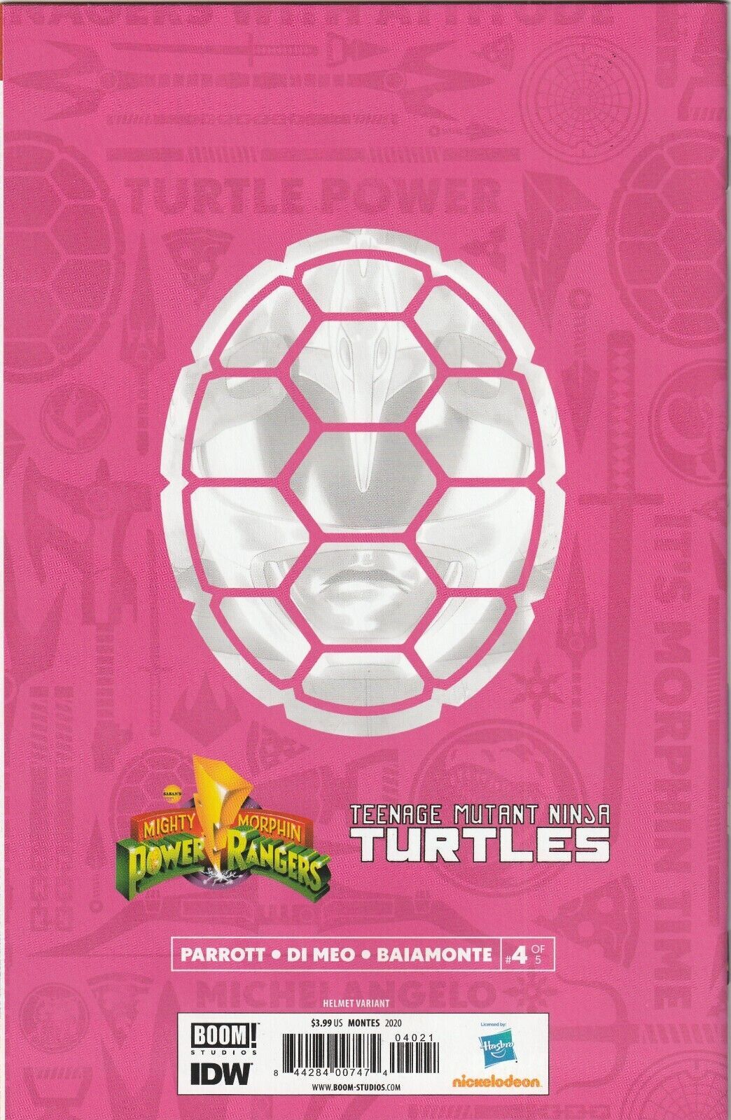 Power Rangers Teenage Mutant Ninja Turtles # 4 Helmet Variant B NM IDW ...