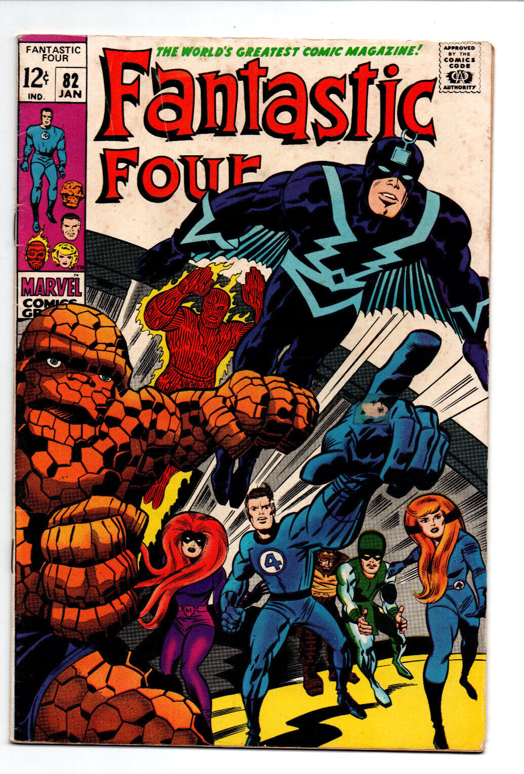 Fantastic Four #82 - Inhumans - 1st app Zorr - 1969 - VG/FN | Comic ...