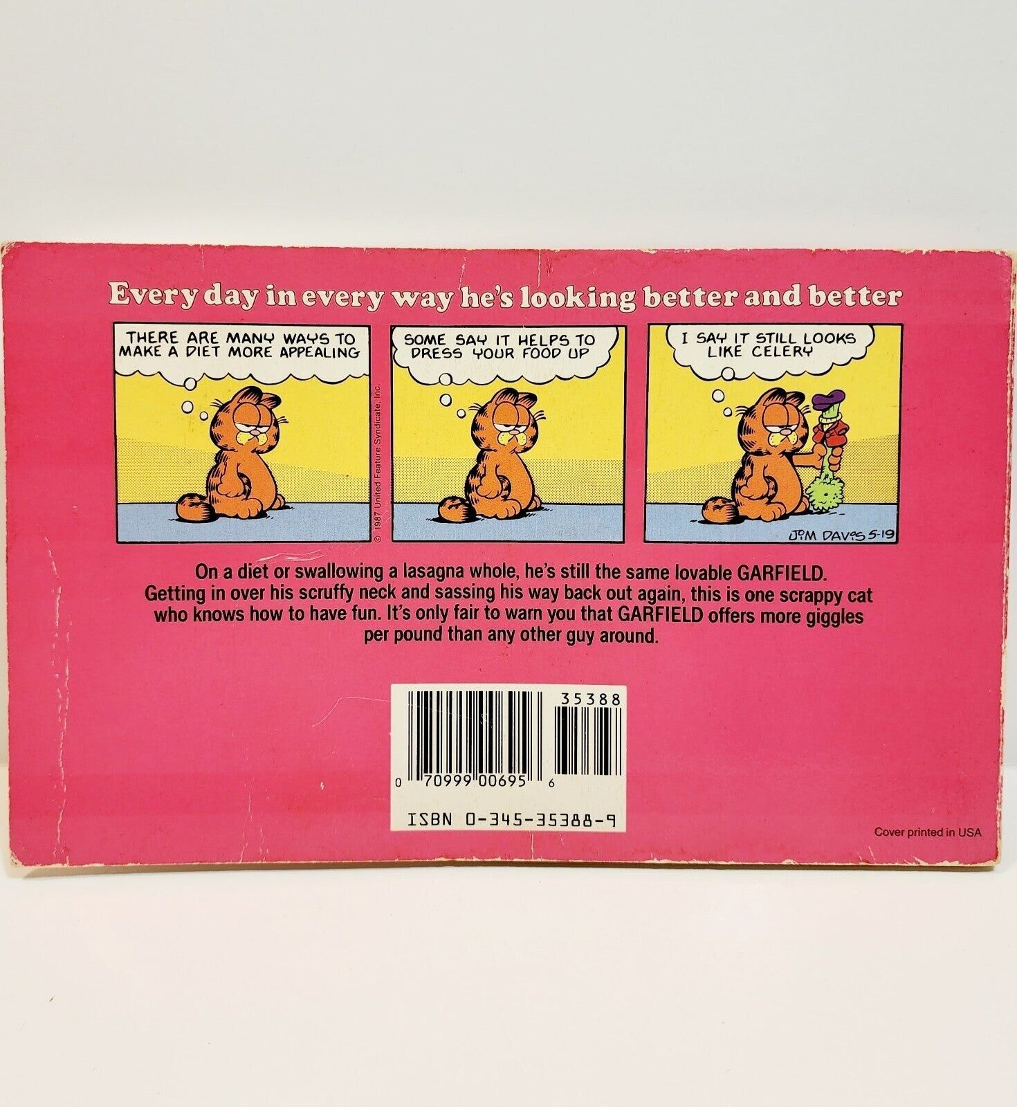 1988 Garfield Rounds Out Comic Strip Collection Vintage 1st Edition BCE ...