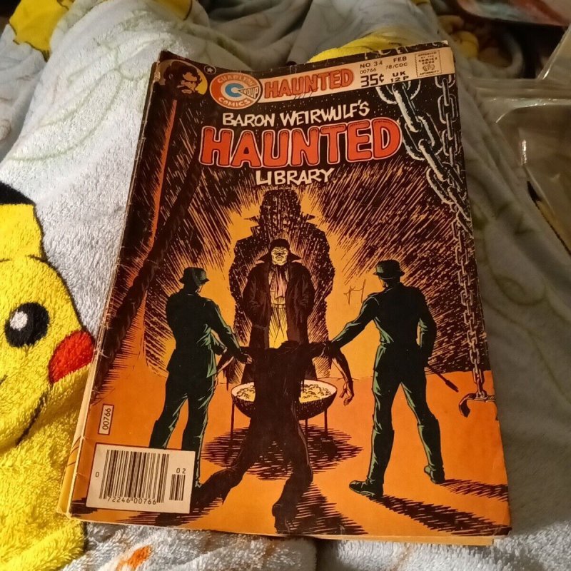 Haunted 12 Issue Charlton Comics Bronze Age Horror Lot Run Collection ...