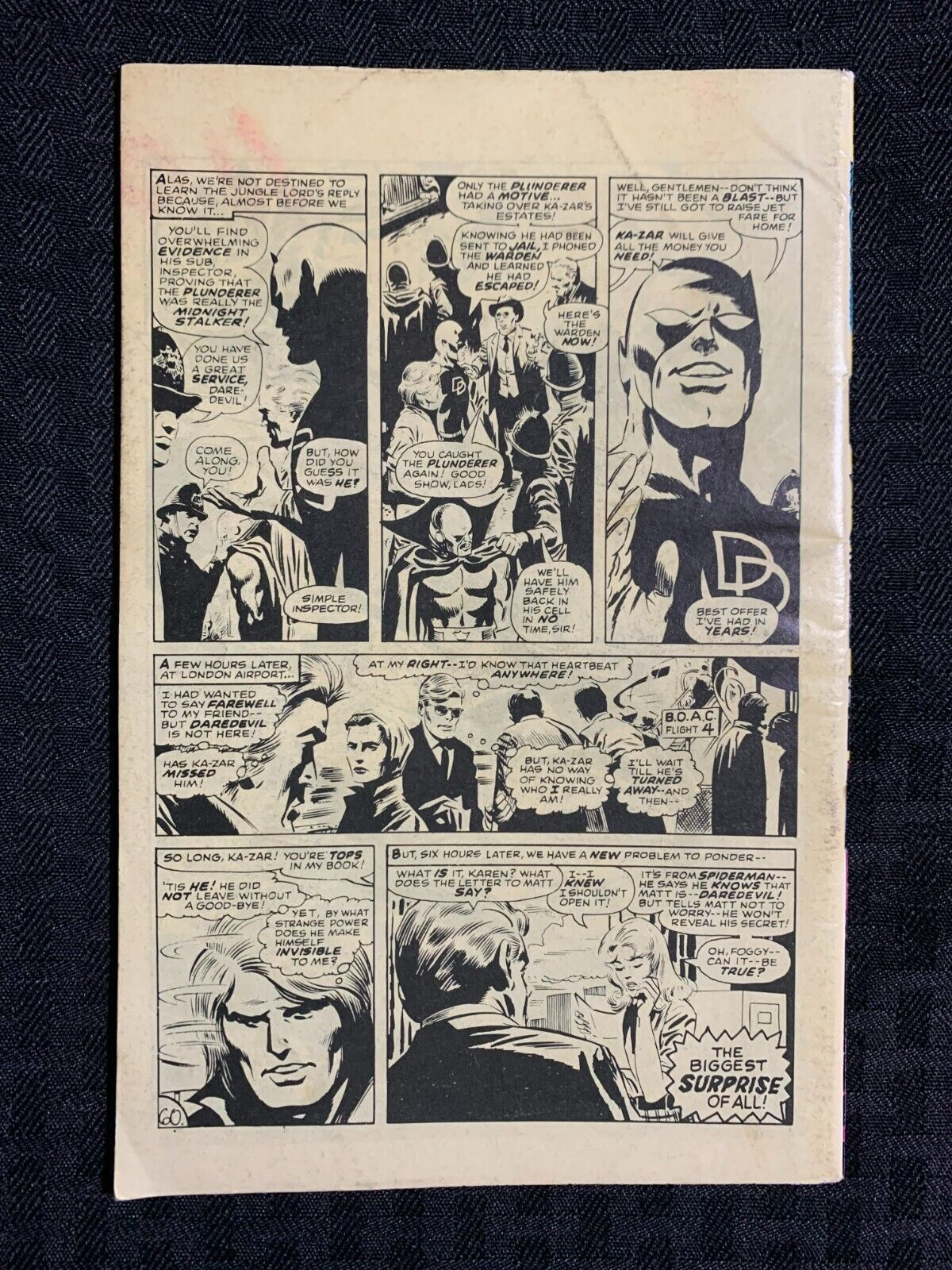 1981 DAREDEVIL Pocket/Digest #9 VG/FN 5.0 Gene Colan / The Tri-Man ...