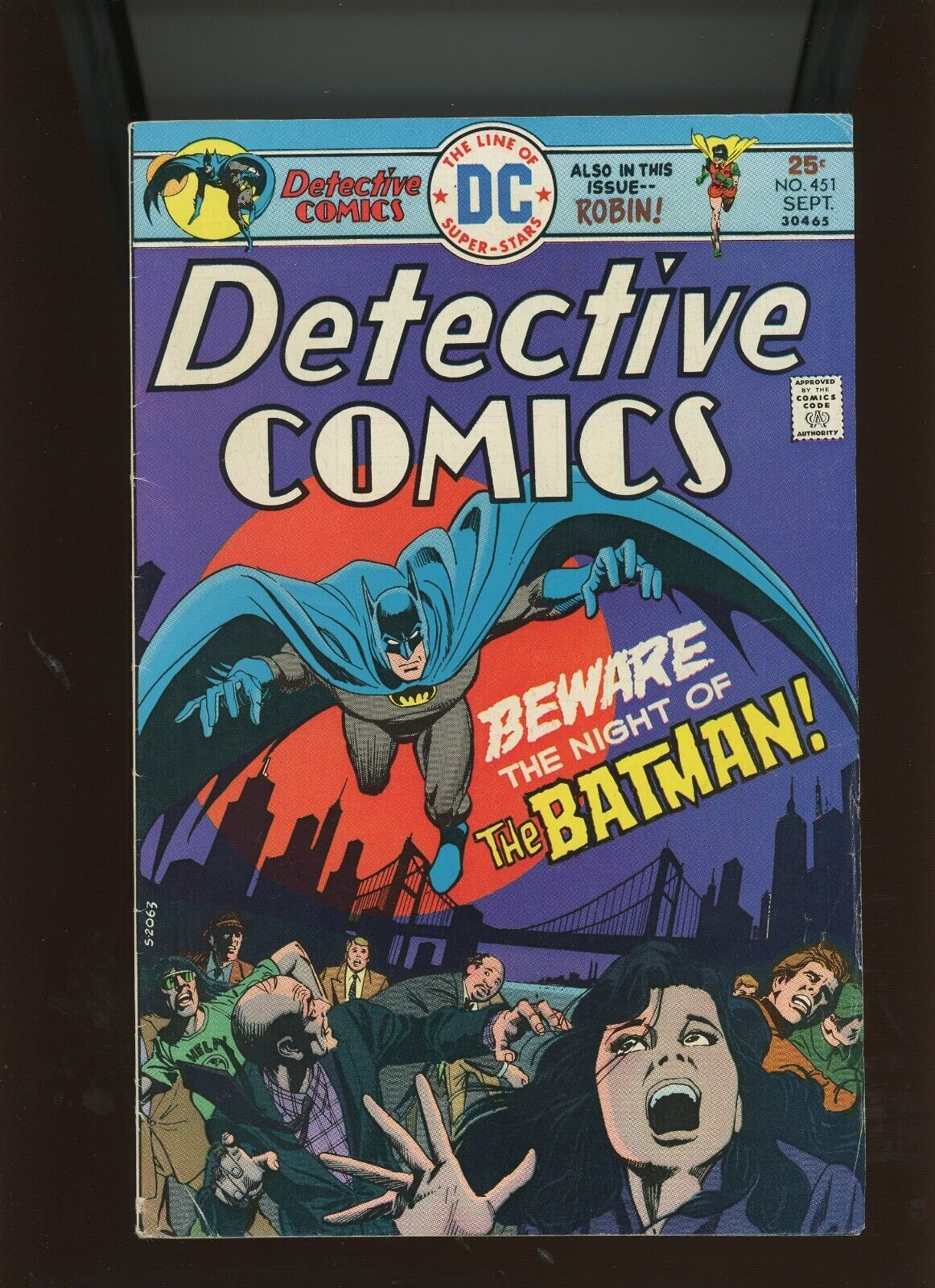 (1975) Detective Comics #451: BRONZE AGE! "THE BATMAN'S BURDEN!" (5.5/6 ...
