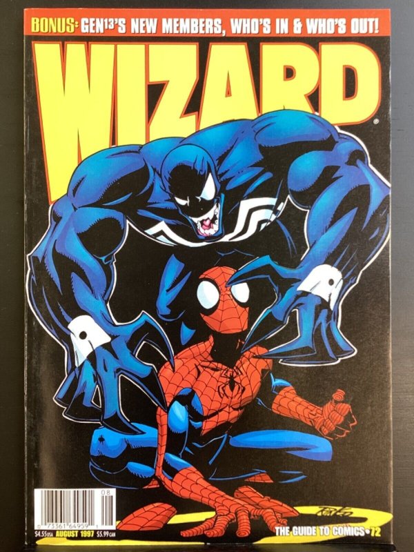 Wizard Magazine #72 Spider-Man Venom Mark Waid Batman animated Michael ...
