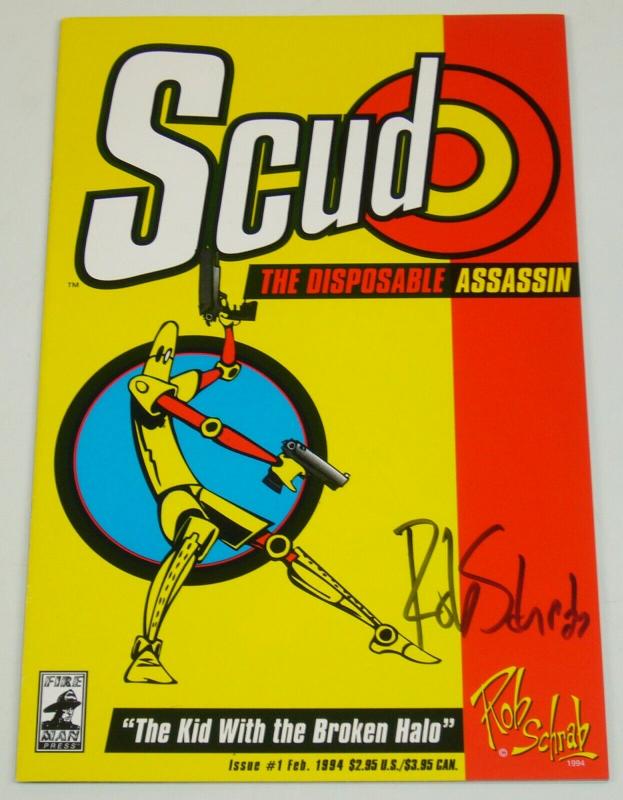 Scud: The Disposable Assassin #1 VF/NM; SIGNED by Rob Schrab - Fireman ...