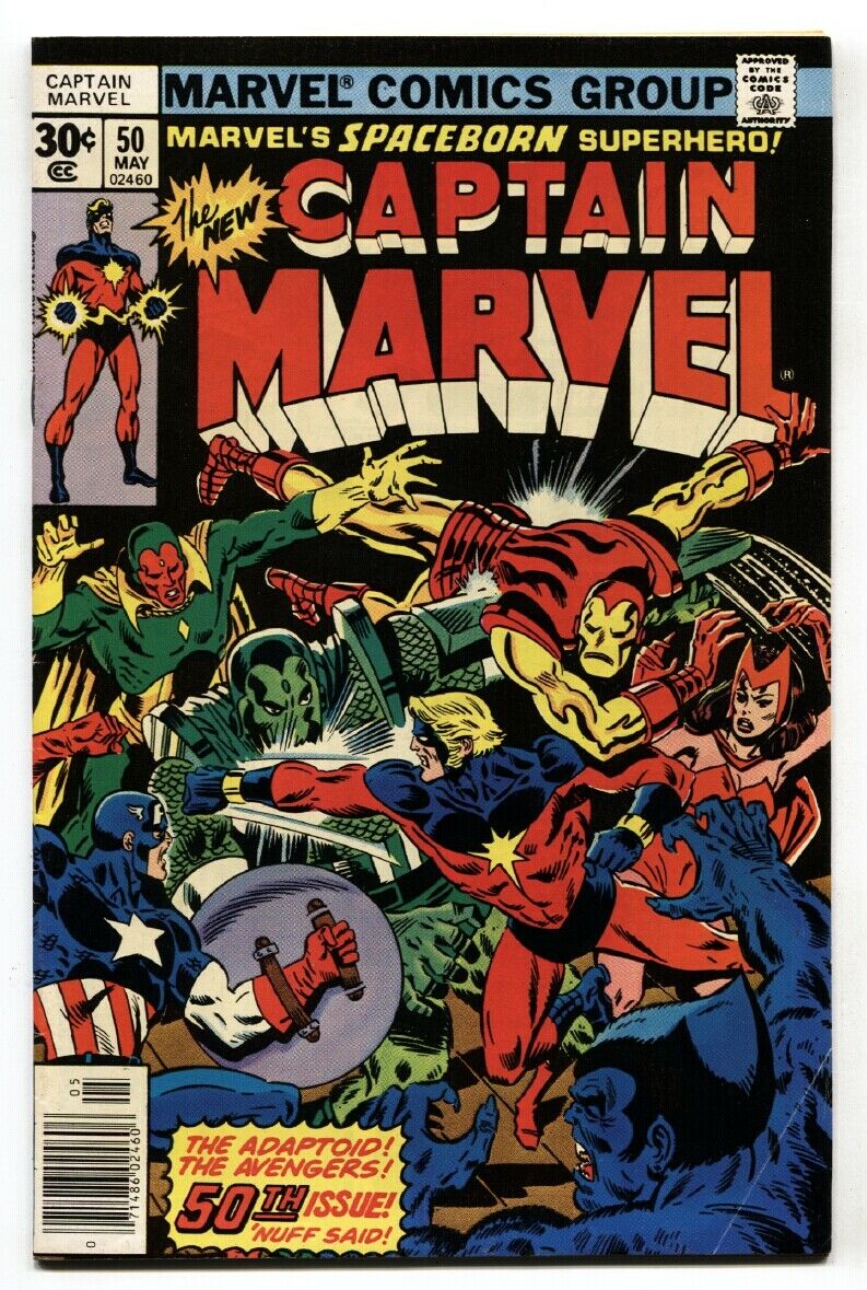 CAPTAIN MARVEL #50 First appearance Dr. Minerva VF- Marvel Comic ...