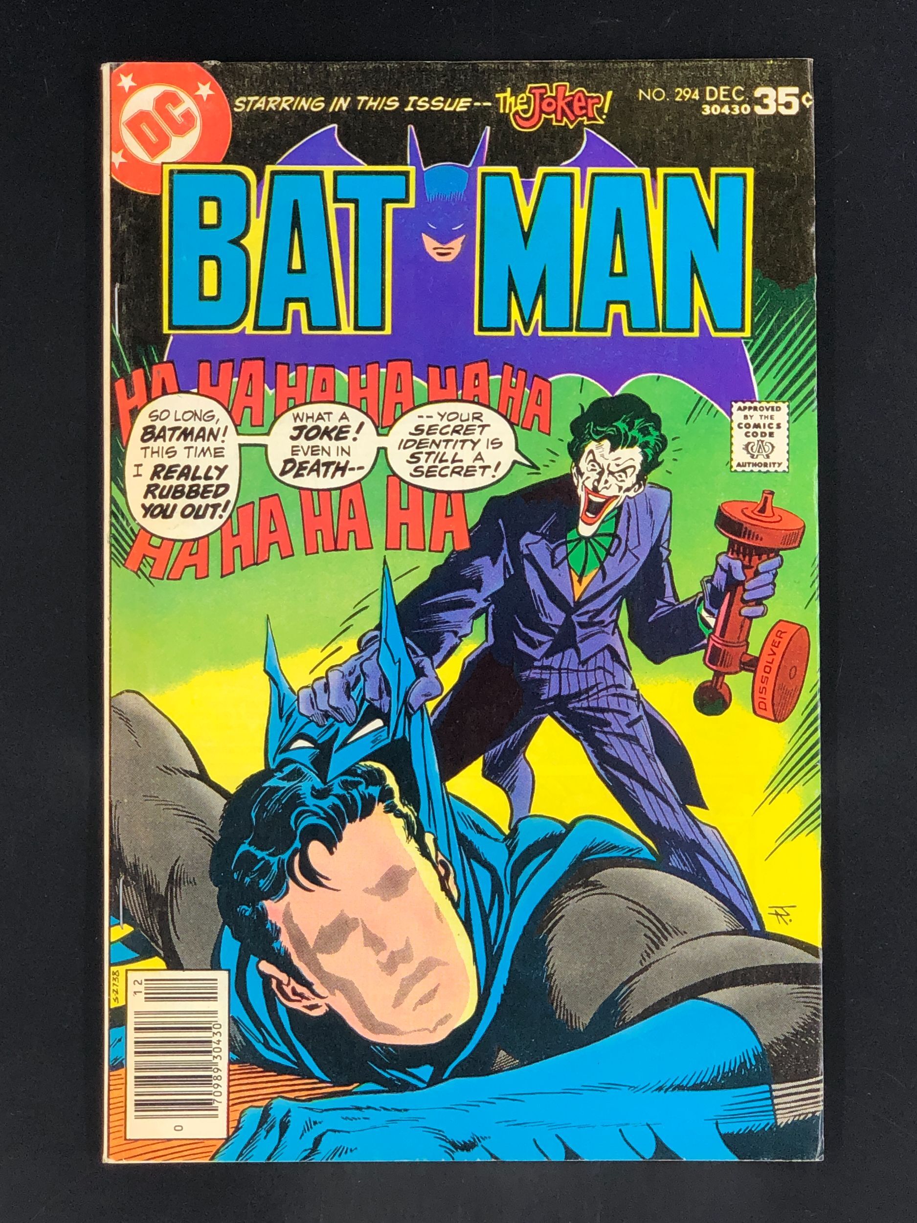 Batman #294 (1977) Cover Art Featuring the Joker | Comic Books - Bronze ...