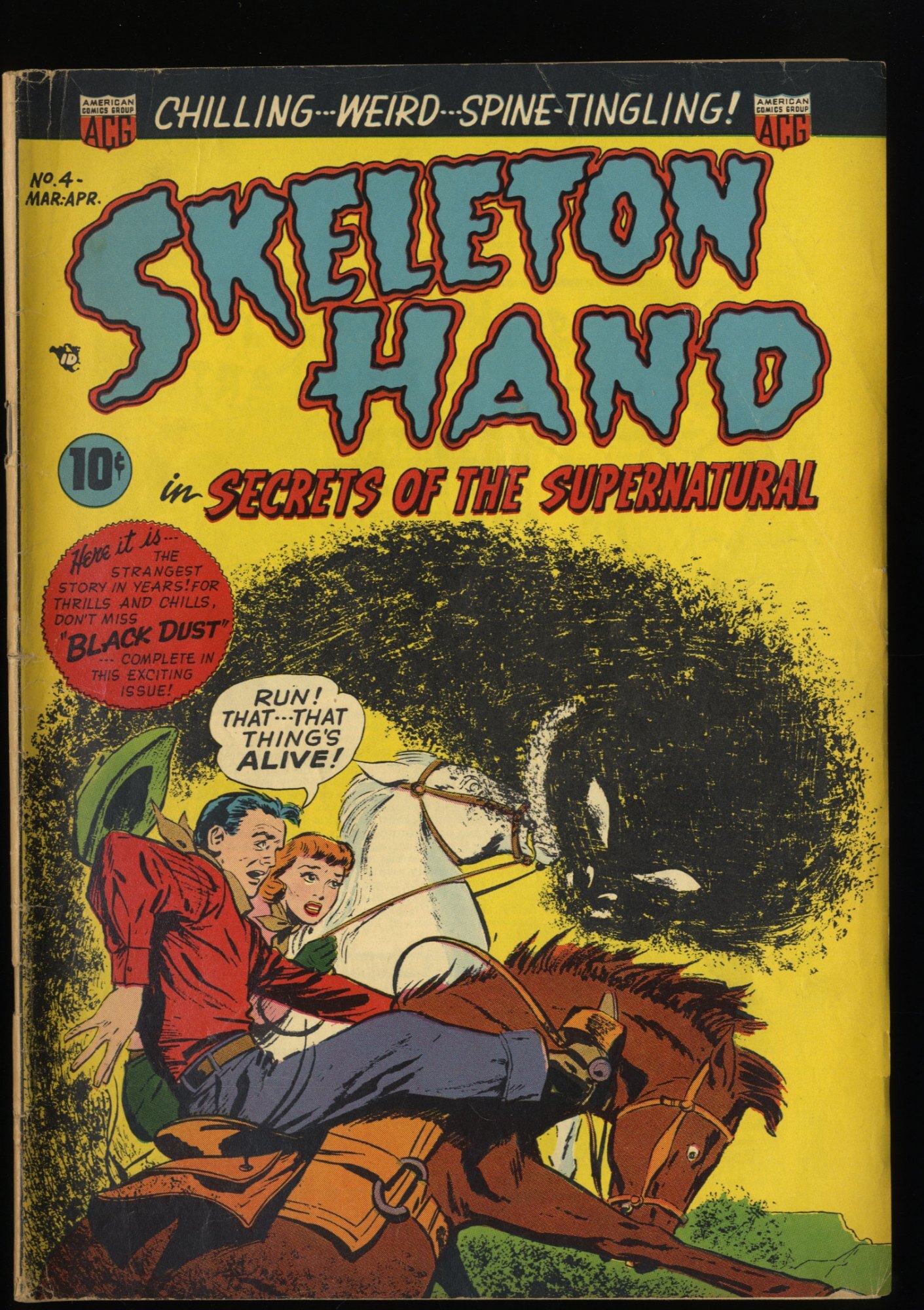 Skeleton Hand (1952) #4 VG- 3.5 Ken Bald! Golden Age Horror Comics ...