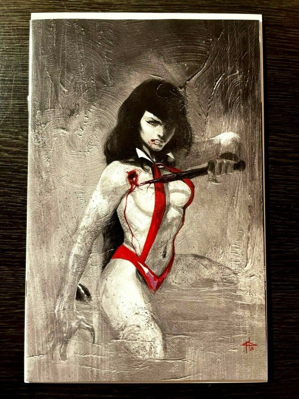 ? Vampirella Trial of the Soul #1 Dell’otto B&W Virgin Cover COA LTD ...
