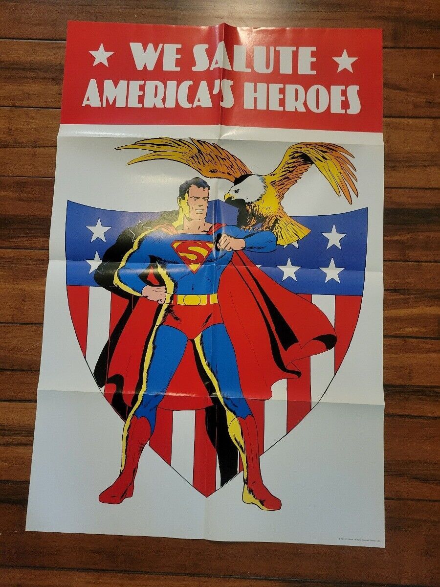 Superman Poster 2001-Patriotic image-Originally used on the cover of ...
