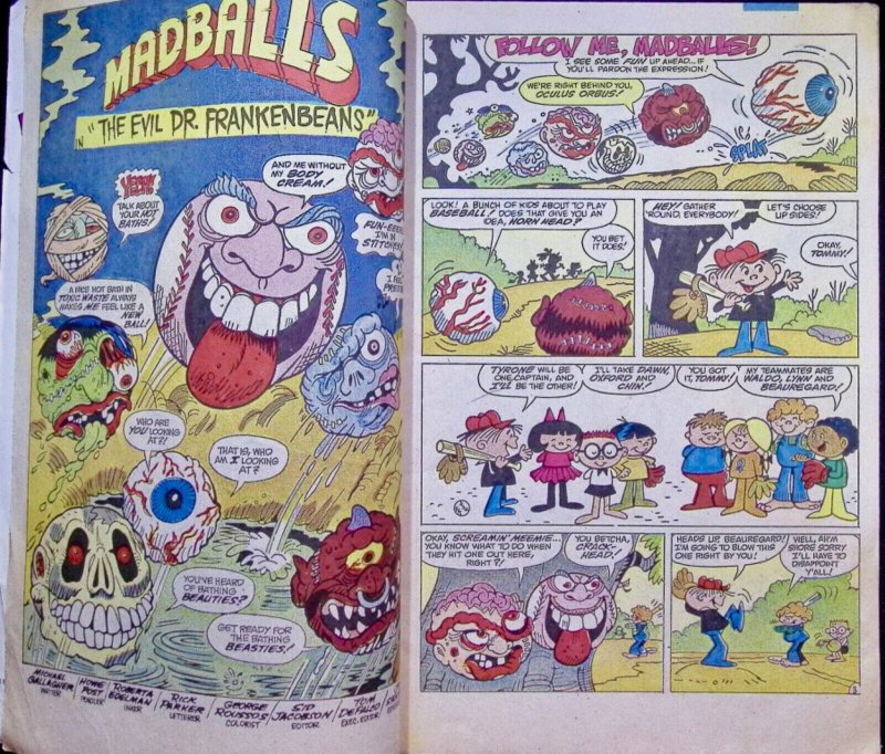 MADBALLS Comic Issue 1 — Dr Frankenbeans — 1986 Star-Marvel Comics ...