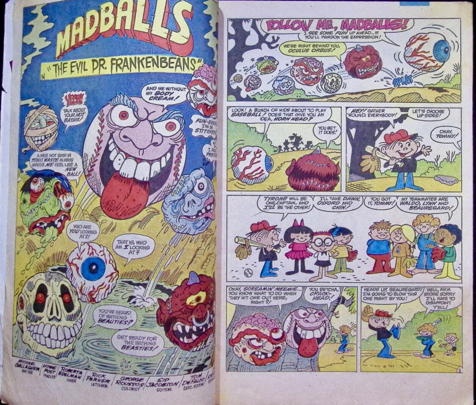 MADBALLS Comic Issue 1 — Dr Frankenbeans — 1986 Star-Marvel Comics ...