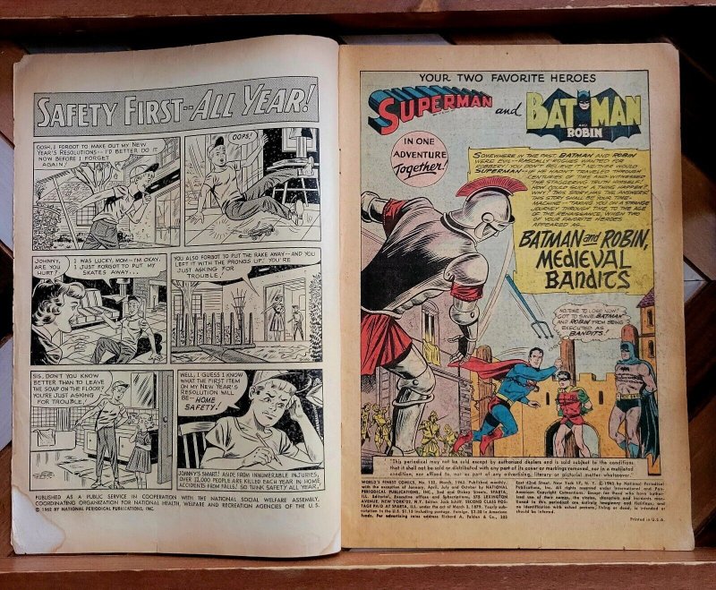 Worlds Finest Comics #132 VG- (DC 1963) Batman, Robin & Superman ...