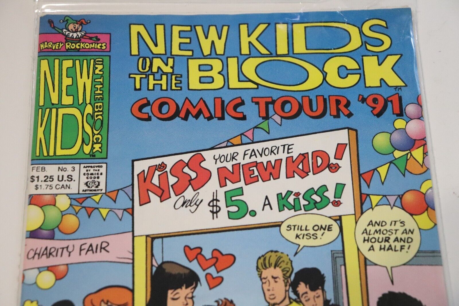 New Kids on the Block Comic Tour #3 Harvey Rockomics Comics 1991 ...