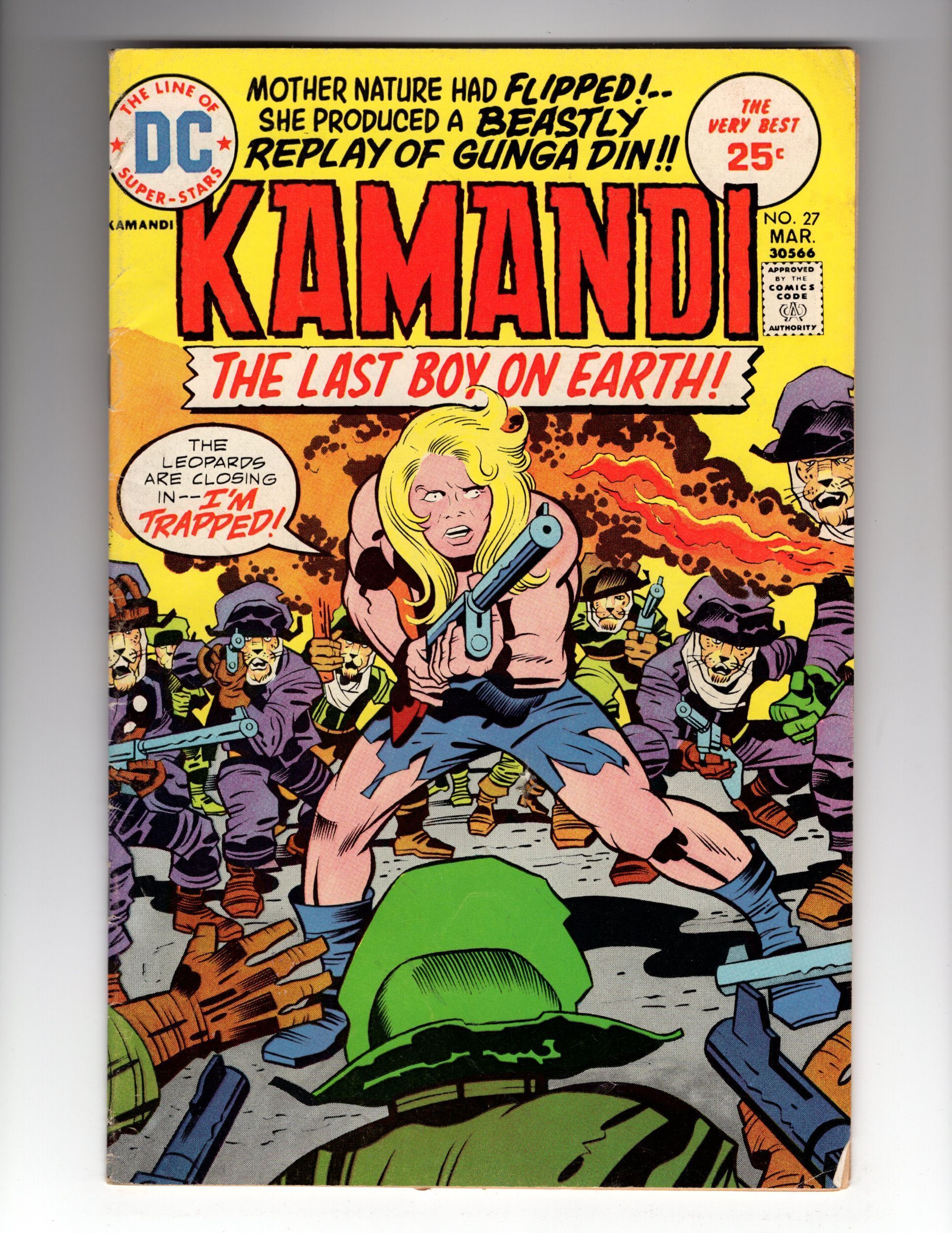 Kamandi, The Last Boy on Earth #27 (1975) Jack "KING" Kirby! Bronze DC ...