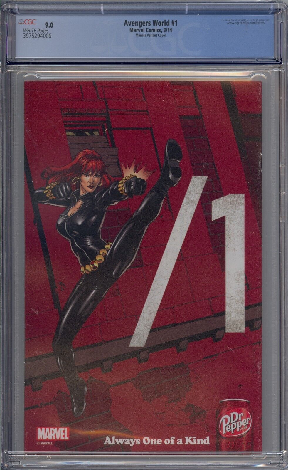 Avengers World #1 CGC 9.0 Milo Manara Variant Cover 759606079797 ...