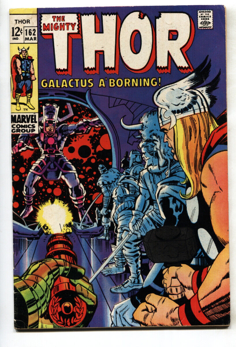 THOR #162--comic book--1969--MARVEL--GALACTUS--FN | Comic Books ...