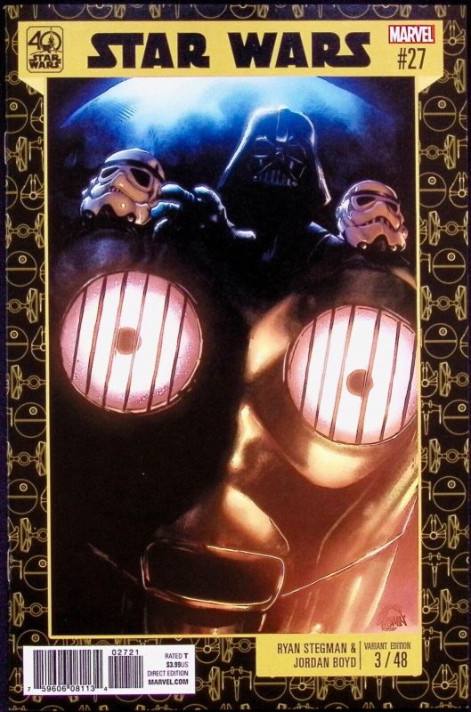 STAR WARS Comic Issue 27 — Stegman 40th Anniversary Variant Cover ...