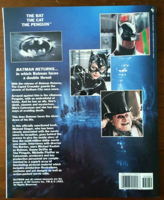 Batman Returns The Official Movie Book TPB Tim Burton Penguin Catwoman ...