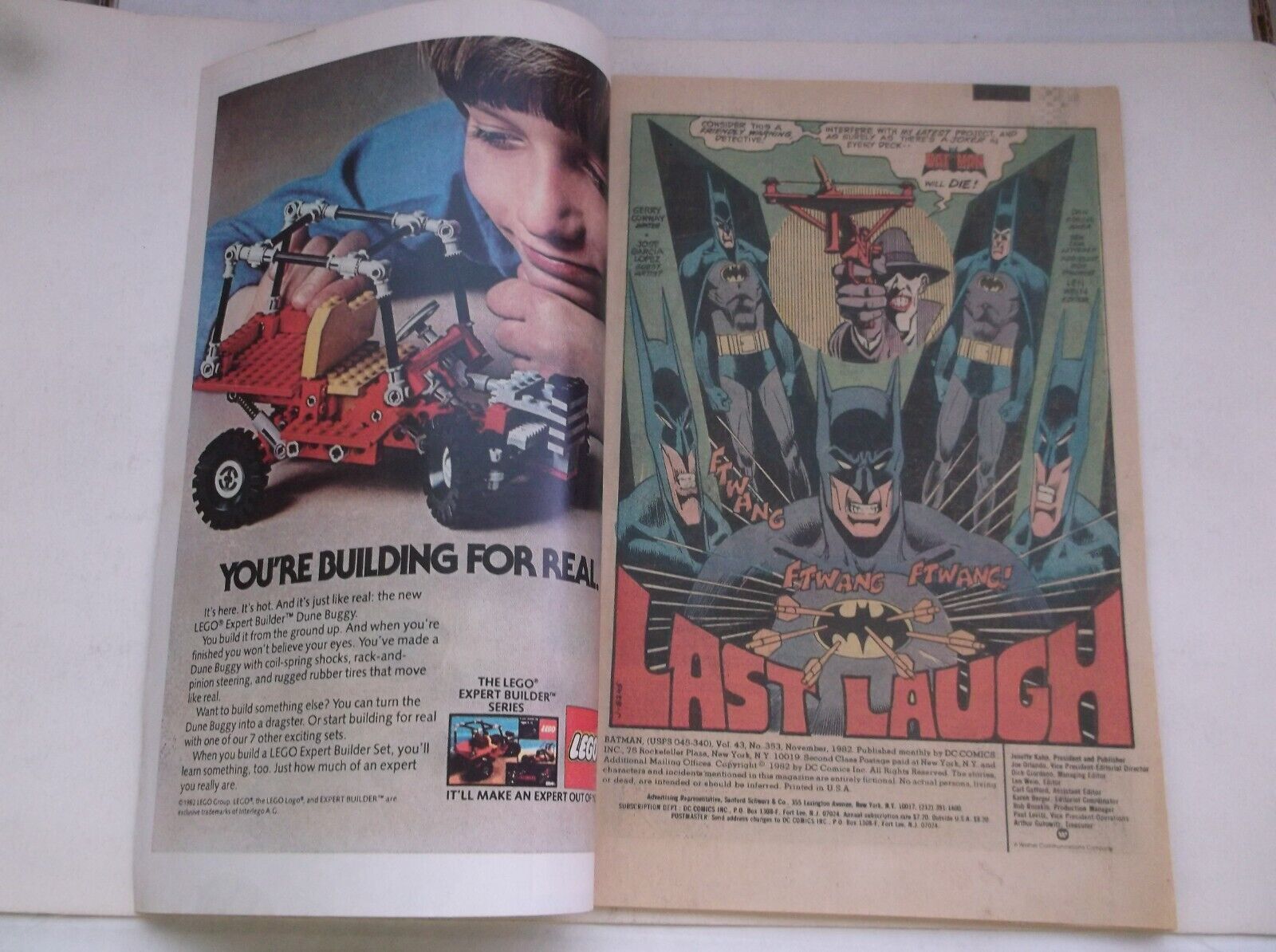 DC: Batman #353, Batman Bondage Cover, Motu Story Insert, 1982, FN- (5. ...