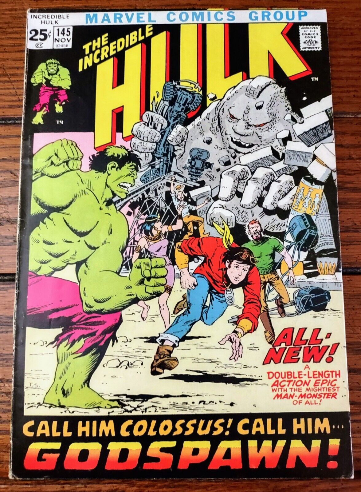 INCREDIBLE HULK #145 1971 VG/FN 5.0 1st Appearance of Colossus Origin ...
