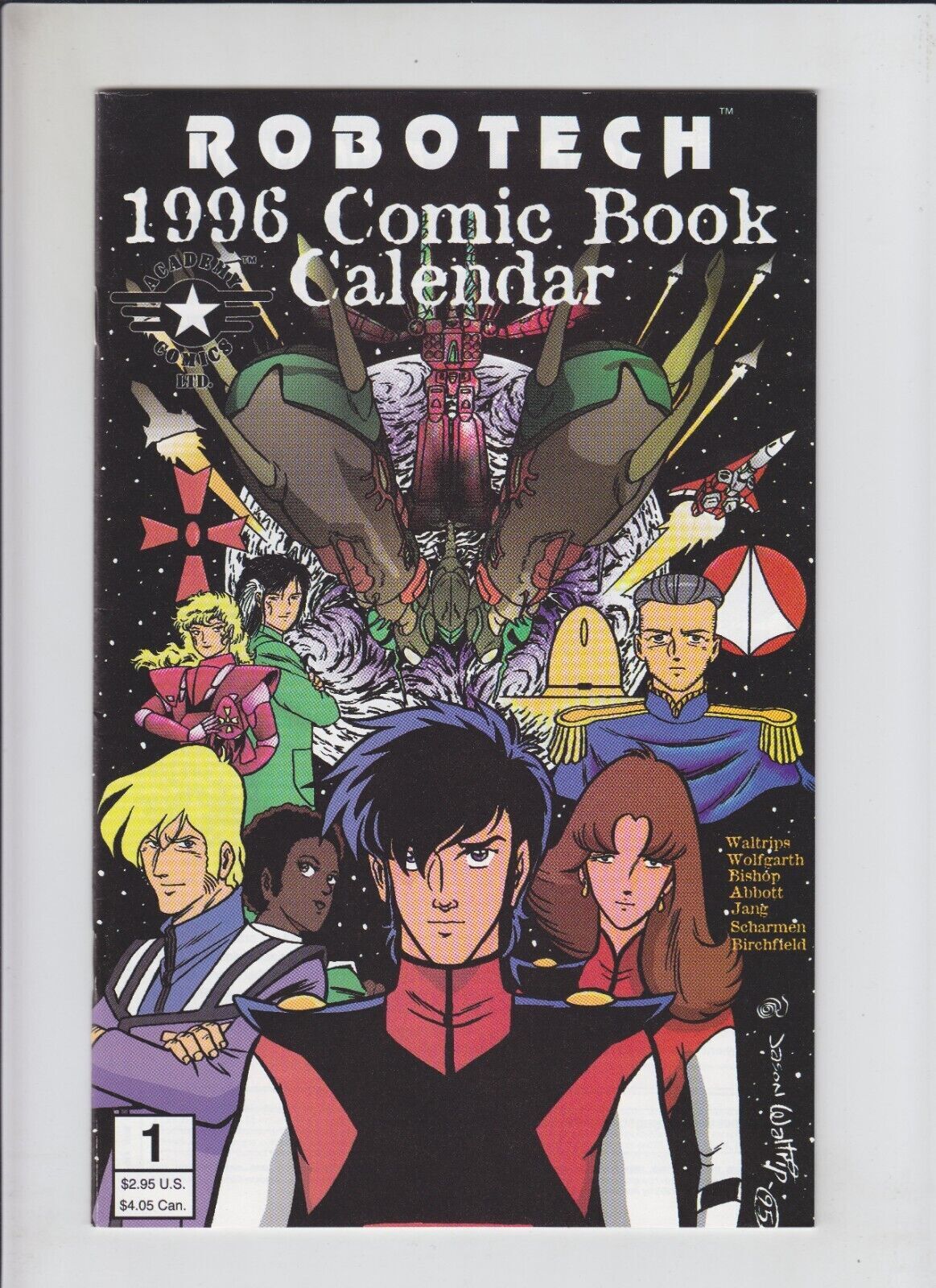 1996 Robotech Comic Calendar #1 VF; Academy | all new artwork - Jason ...