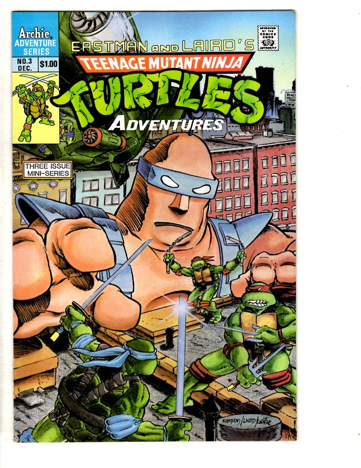 Teenage Mutant Ninja Turtles Adventures # 3 NM Archie Comics Comic Book ...