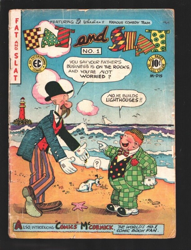Fat and Slat #1 1947-EC-1st issue-Ed Wheelan-First appearance of ...