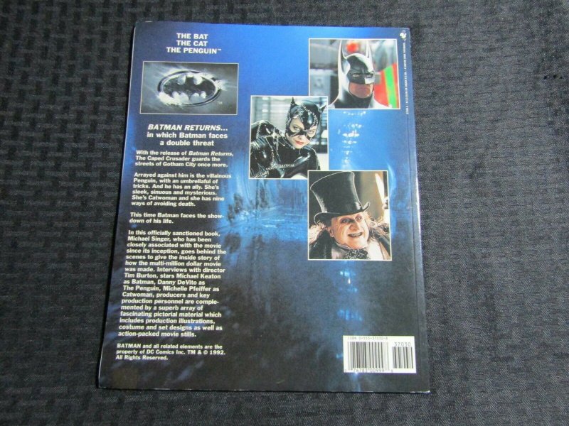 1992 BATMAN RETURNS Official Movie Book FN+ 6.5 Bantam | Comic Books ...