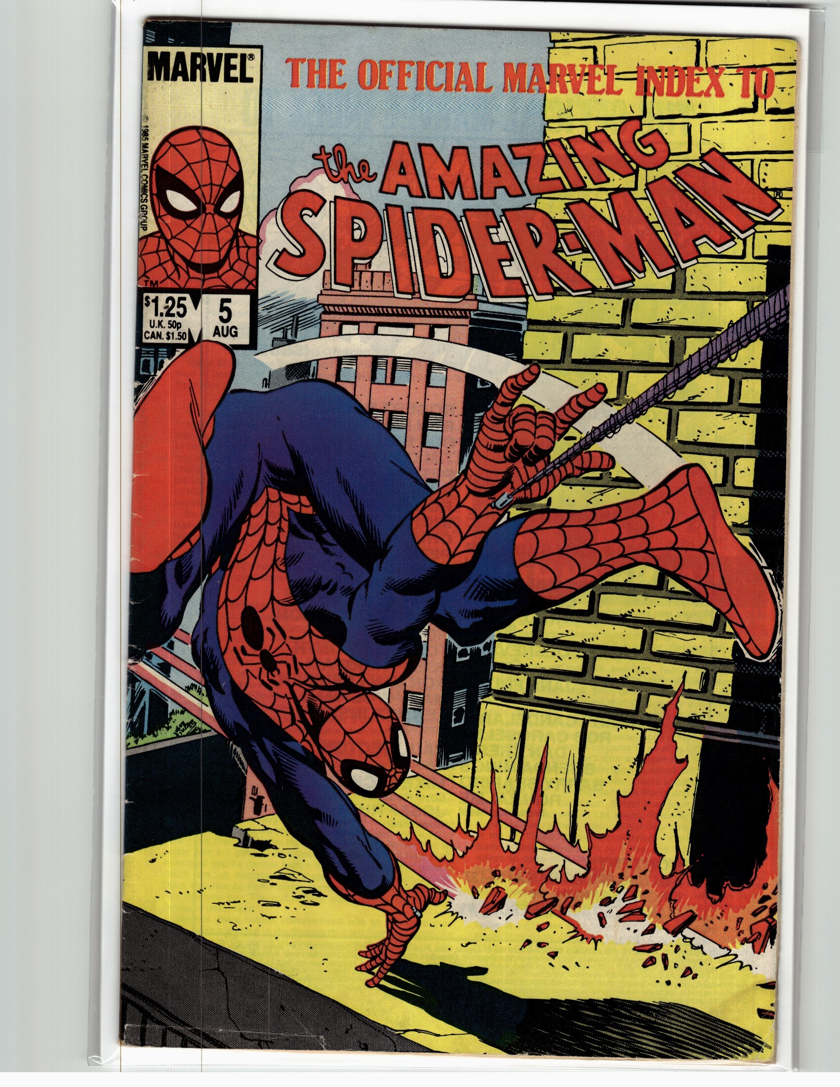 The Official Marvel Index to the Amazing Spider-Man #5 (1985) Spider ...