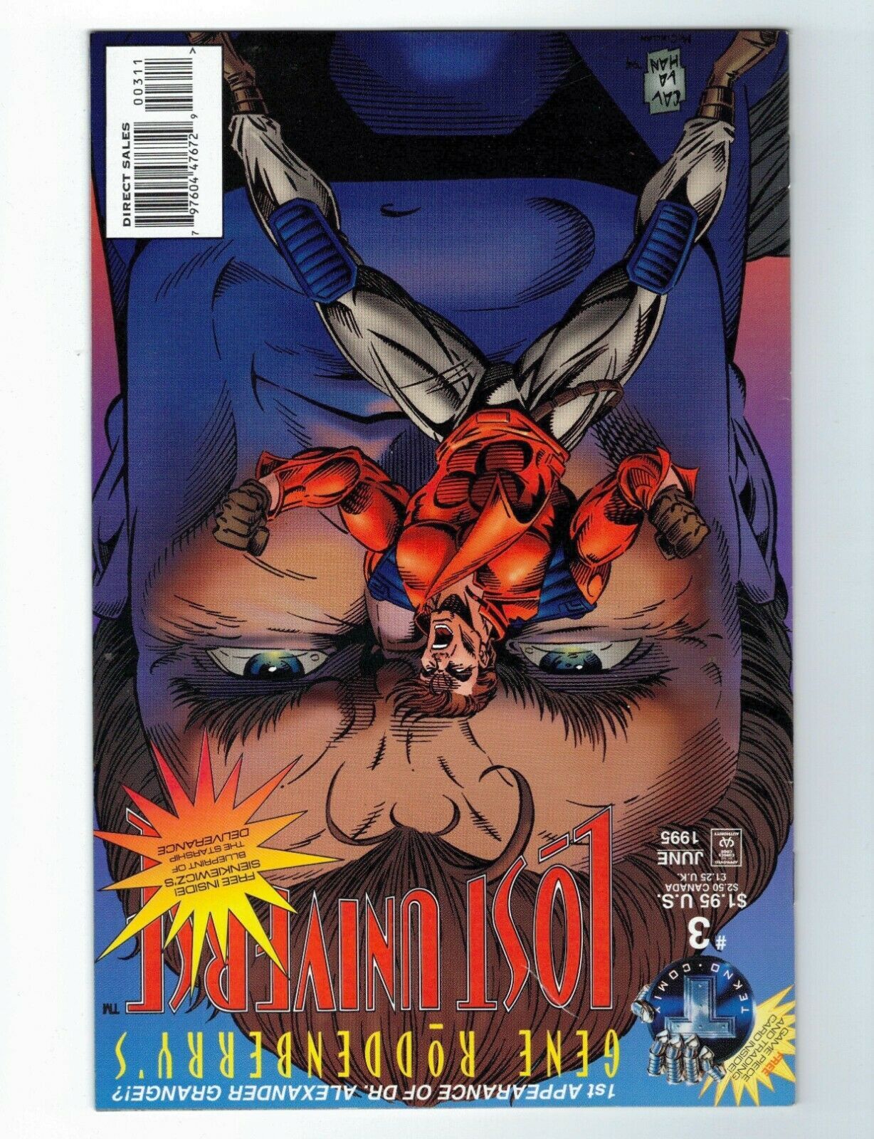 Gene Roddenberry's Lost Universe #3 FN foil stamped autograph variant ...