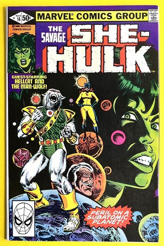 Savage She-Hulk 14 Man-Wolf Hellcat Marvel (1981) | Comic Books ...