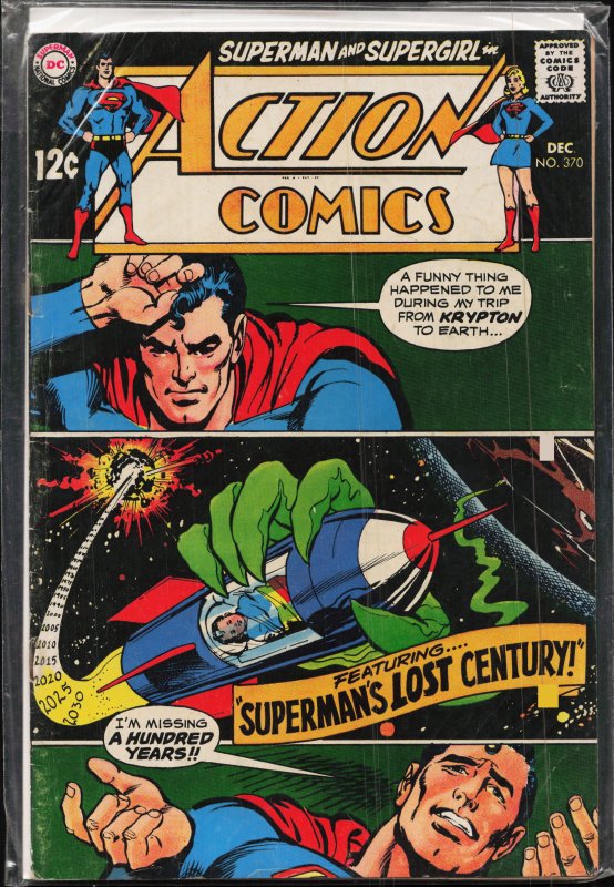 Action Comics #370 (1968) Superman | Comic Books - Silver Age, DC ...