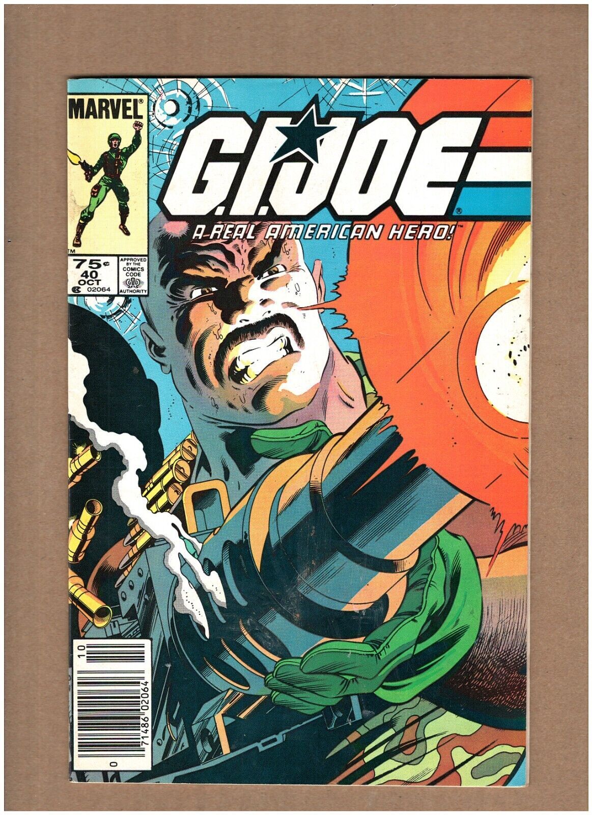 G.I. Joe ARAH #40 Newsstand Marvel Comics 1985 Roadblock Shipwreck FN ...