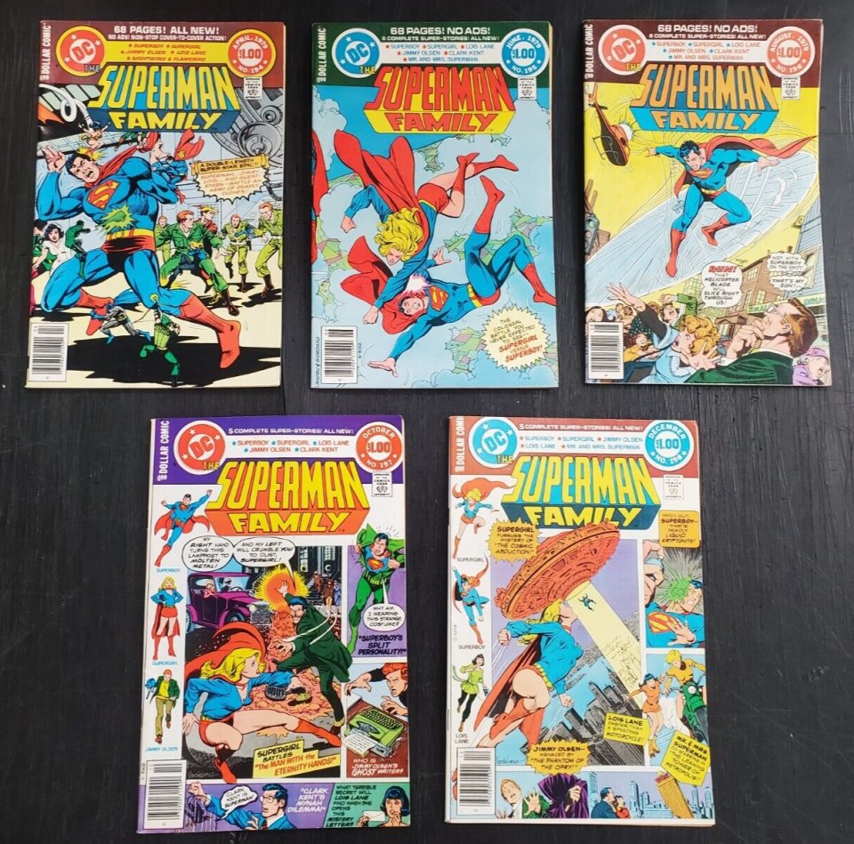 The Superman Family (1974) #'s 164-222 Complete Lot Supergirl Lois Lane ...