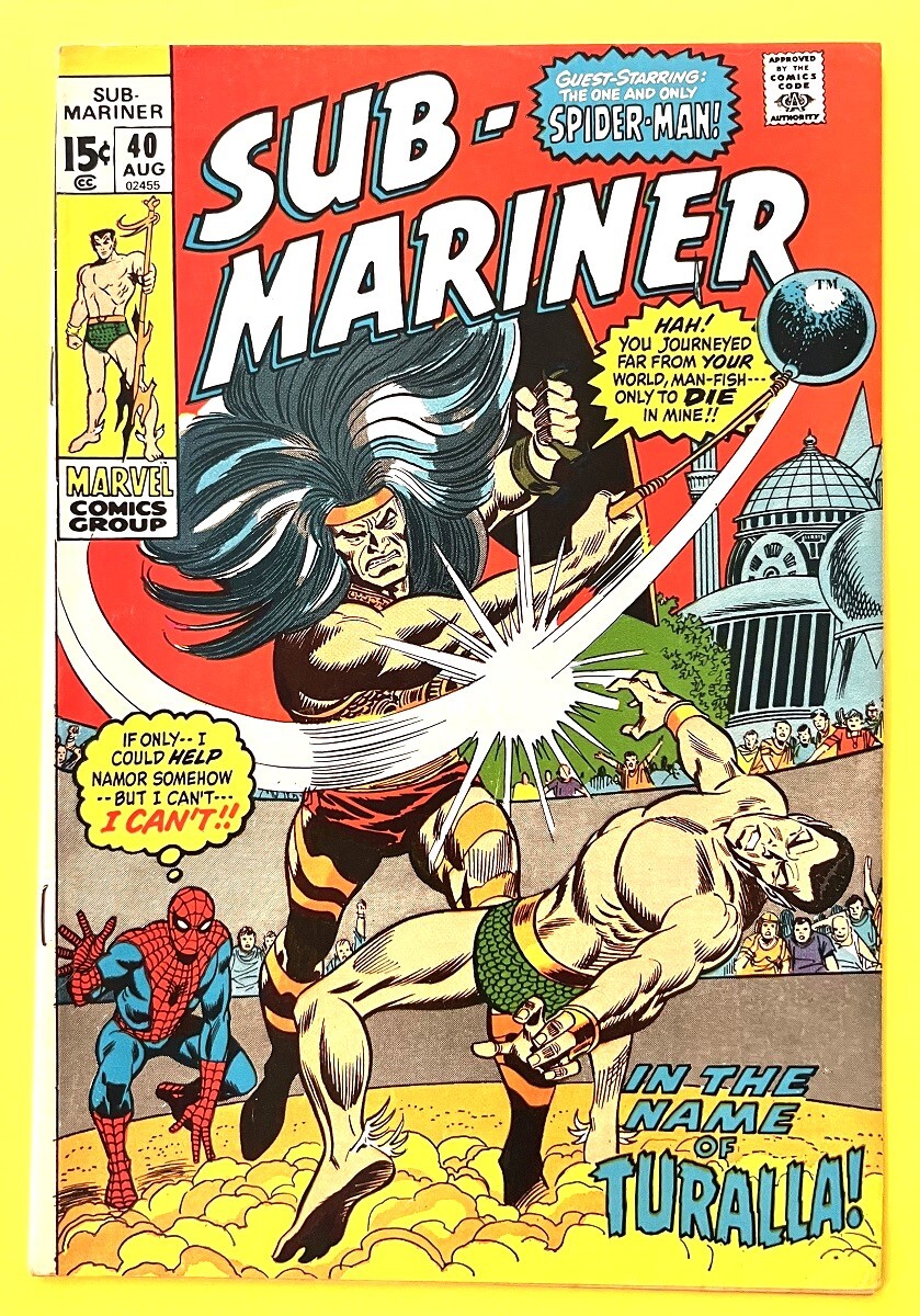 Sub-Mariner 40 Spider-Man Guest Stars (1971) | Comic Books - Bronze Age ...