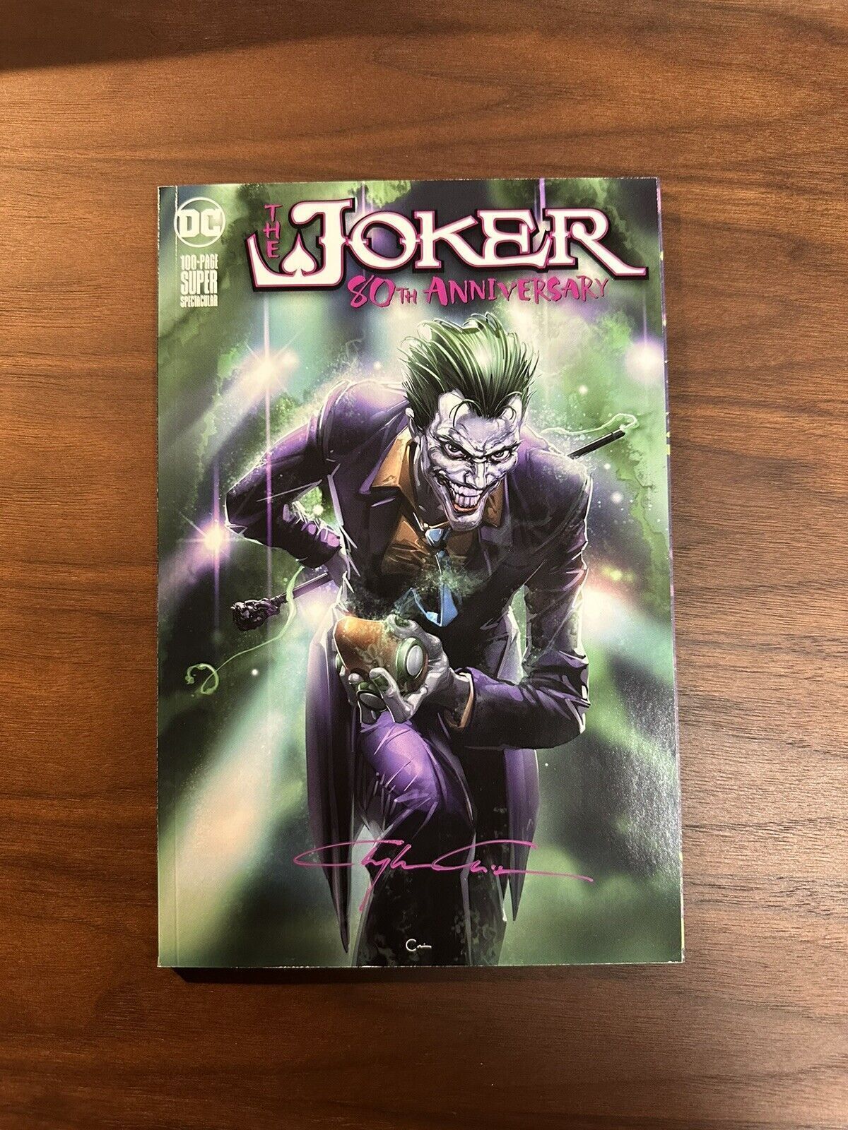 Joker 80th Anniversary Signed Clayton Crain Scorpion Comics Variant NM ...