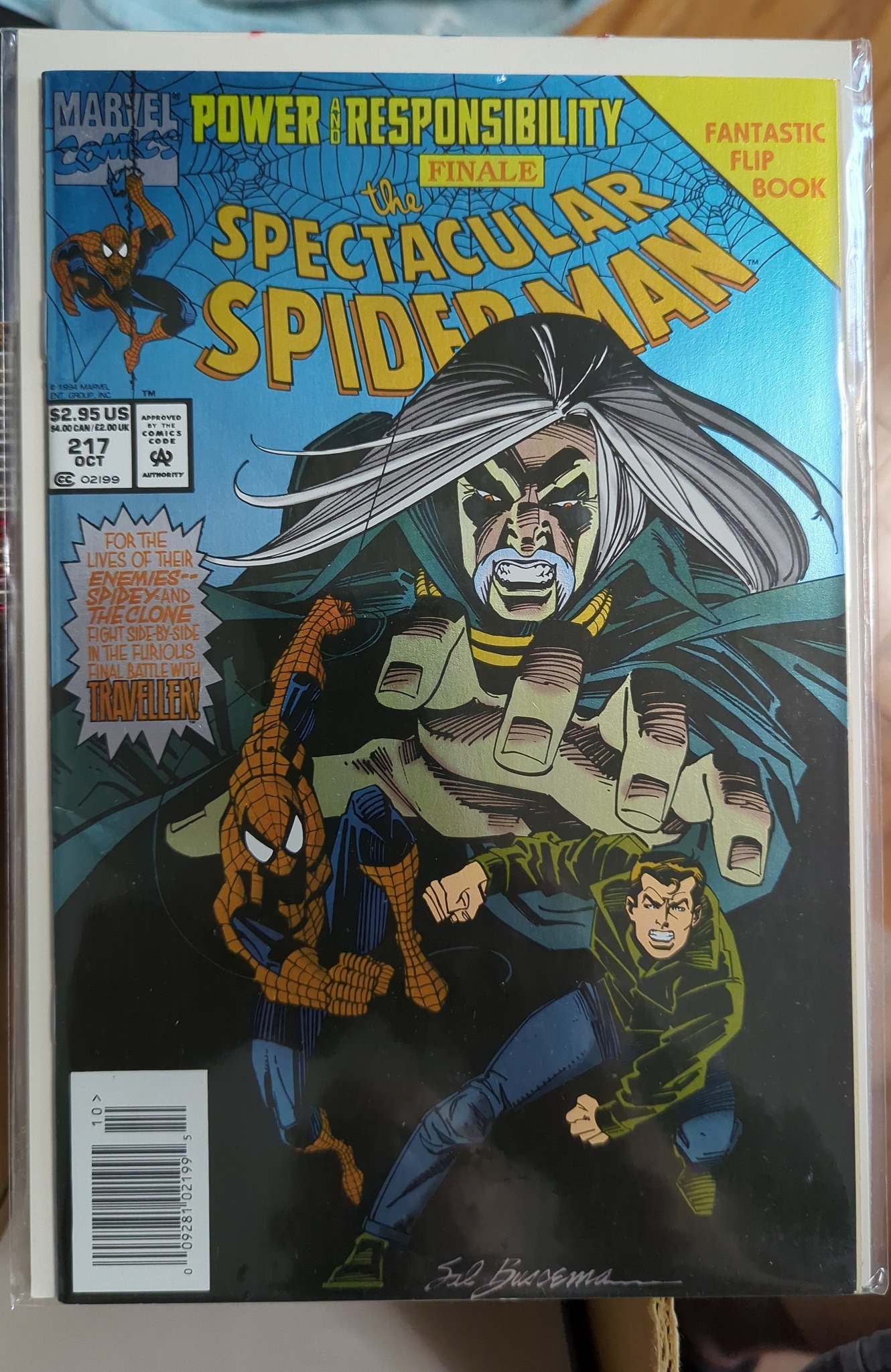 The Spectacular Spider-Man #217 (1994) Newsstand | Comic Books - Modern ...
