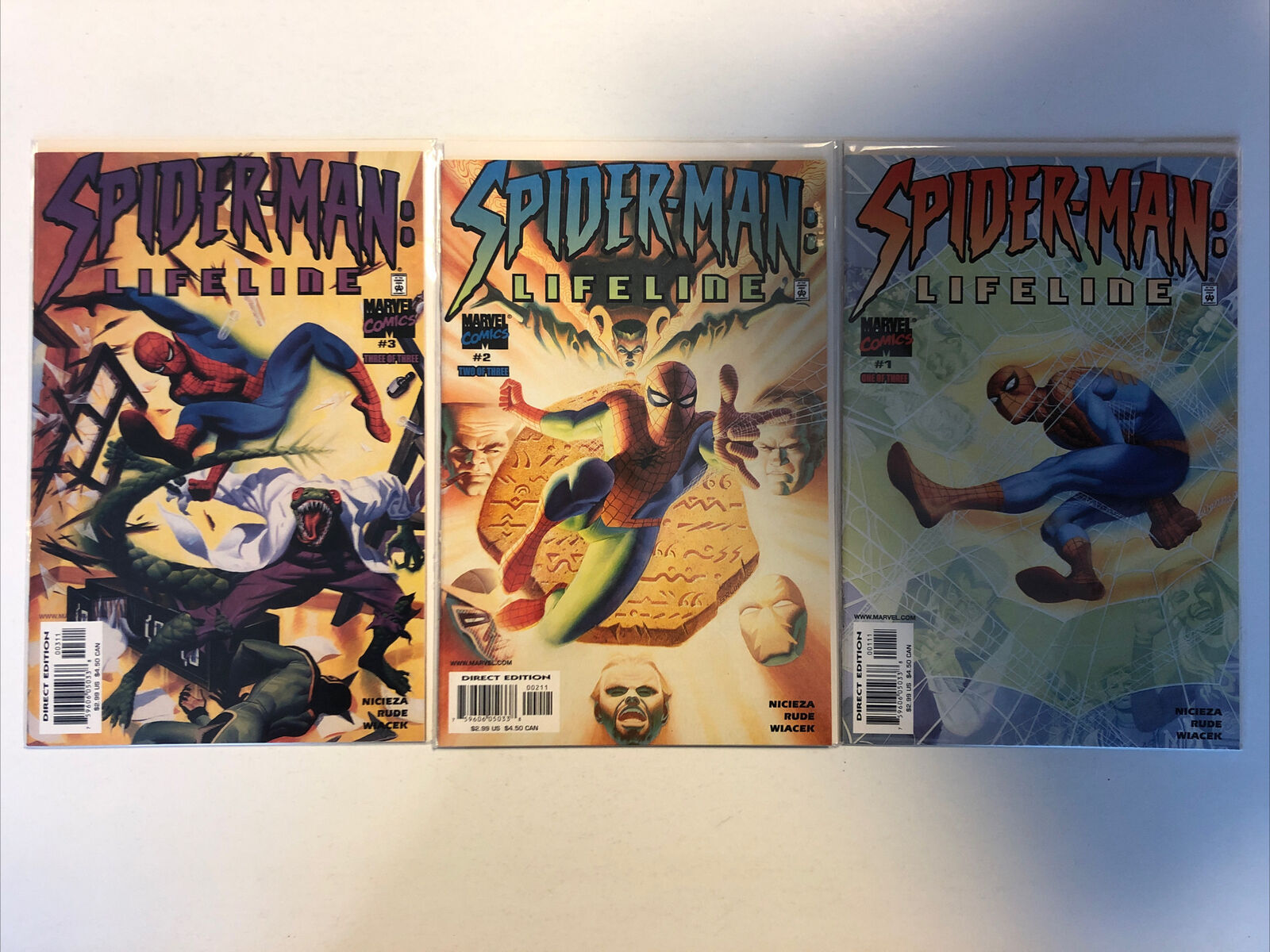 Spider-Man Lifeline (2003) #1-3 (NM) Complete Set Steve Rude art Marvel ...