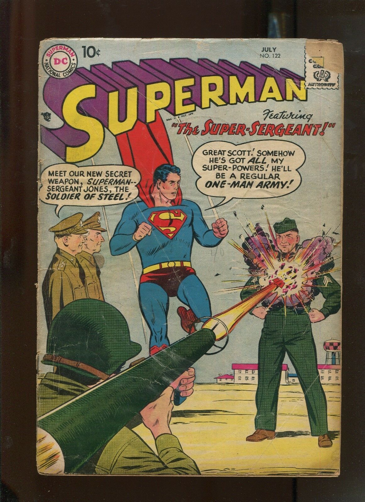 Superman #122 (1.8) the Super Sergeant | Comic Books - Silver Age, DC ...