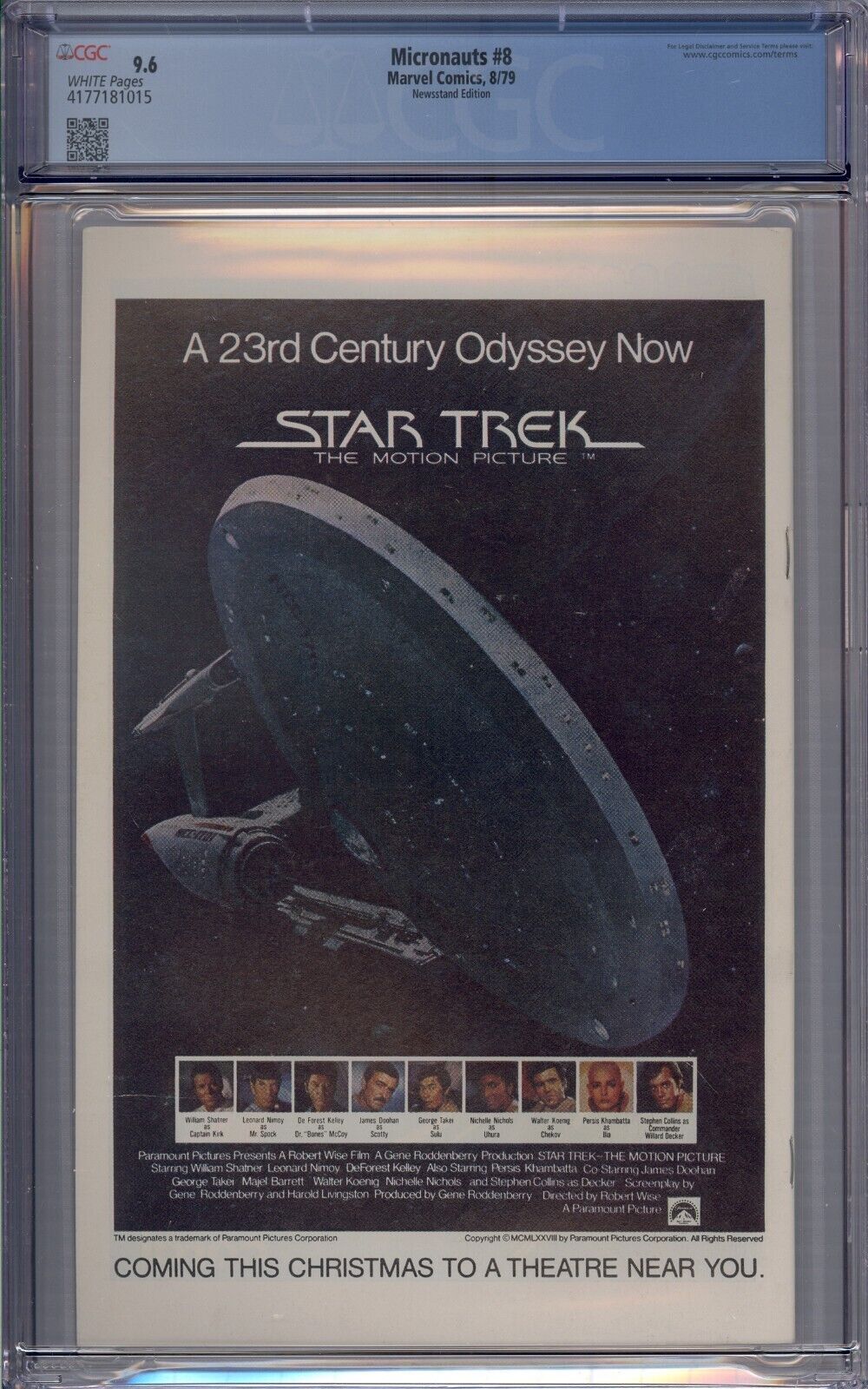 Micronauts #8 CGC 9.6 1st Captain Universe Persona Newsstand White ...